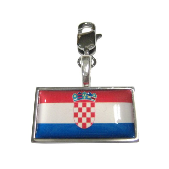 Kiola Designs | Accessories | Croatia Flag Pendant Zipper Pull Charm ...